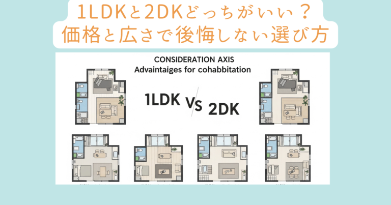 1LDKと2DKどっちがいい？価格と広さで後悔しない選び方 - セレクトワン